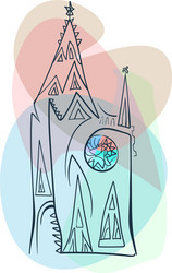 Art Gothic Line Vector Images (over 8,600)