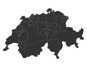Blank Outline Map of Switzerland Vector Images (67)