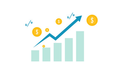 Chart logo design Royalty Free Vector Image - VectorStock