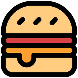 Grilled and fresh double layered whooper Vector Image