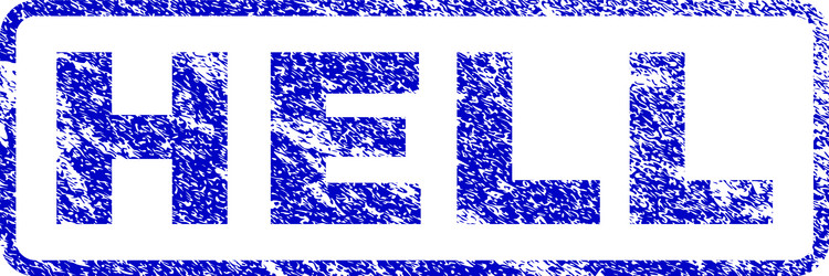 Hell rubber stamp Royalty Free Vector Image - VectorStock