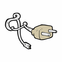 Funny Plug Comic Vector Images (77)