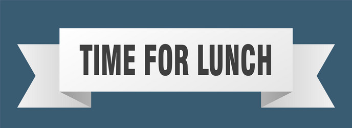 Time for lunch sticker time for lunch label Vector Image