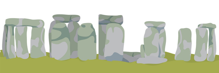 Ancient stone monument theme 2 Royalty Free Vector Image