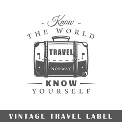 Travel quotes and sayings typography set Vector Image