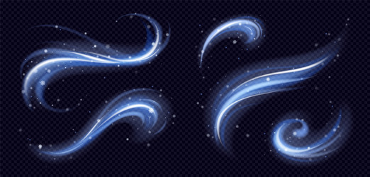 Cold wind swirl effect snow with blizzard Vector Image