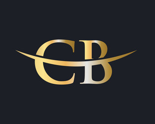 Cb logo design initial letter logo design Vector Image