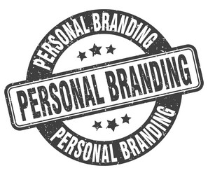 Personal branding stamp personal branding Vector Image