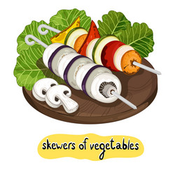 Assorted delicious grilled vegetable Royalty Free Vector
