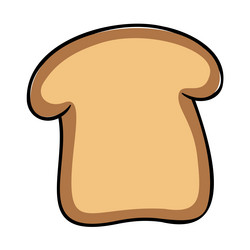Bread outline Royalty Free Vector Image - VectorStock