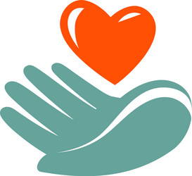 Helping hand benevolence charity fund Royalty Free Vector
