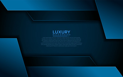 Modern navy blue background with abstract shape Vector Image