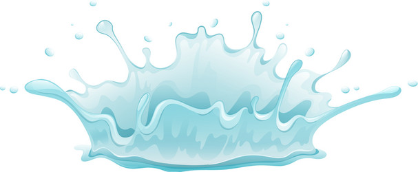 Fresh water splash on isolated background Vector Image
