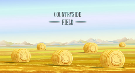Hay bale Royalty Free Vector Image - VectorStock