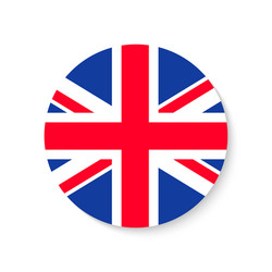 United kingdom round flag Royalty Free Vector Image