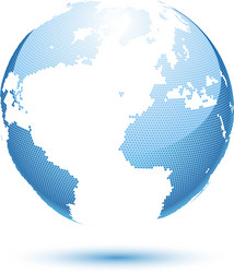 Globe digital Royalty Free Vector Image - VectorStock