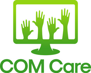 Care service logo designs double Royalty Free Vector Image