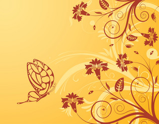 Flower design background Royalty Free Vector Image