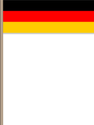Horizontal frame and border with germany flag Vector Image