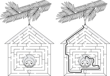 House Easy Maze Vector Images (72)
