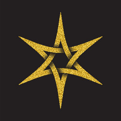 Tribal symbol in eight pointed star form Vector Image