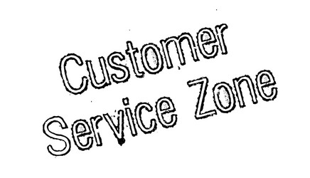 Customer service zone rubber stamp Royalty Free Vector Image
