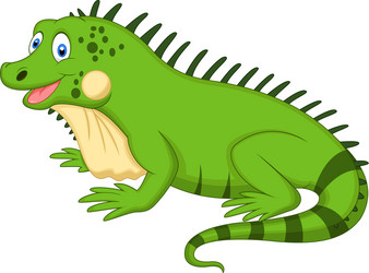 Iguana animal cartoon Royalty Free Vector Image