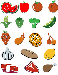 Traditional bowl of raw farm fresh meal dish Vector Image