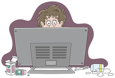 Sad Programmer Vector Images (57)