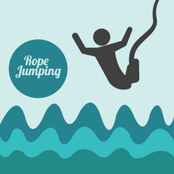 Jumping design Royalty Free Vector Image - VectorStock