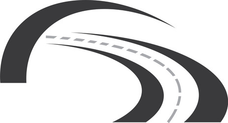 Road logo template Royalty Free Vector Image - VectorStock