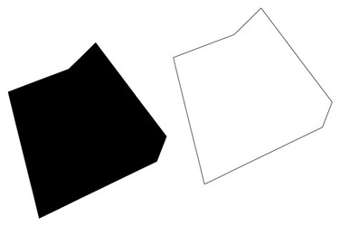 St thomas barbados parishes map Royalty Free Vector Image