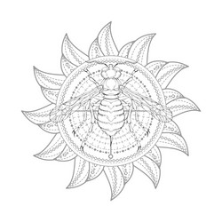 Bee Sacred Geometry Vector Images (98)