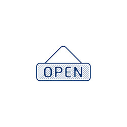 Open store sign icon store sign icon Royalty Free Vector