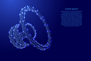 Mechanical metronome from abstract futuristic Vector Image