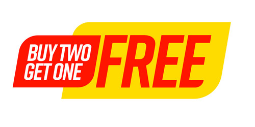 Buy Two Get One Free Sticker Vector Images (44)