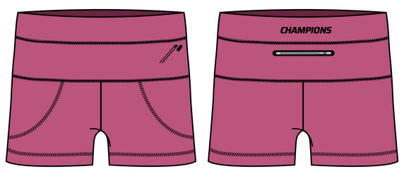 Compression Shorts Template Vector Images (over 180)