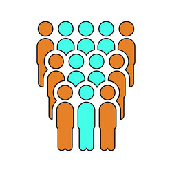 Criticize crowd icon Royalty Free Vector Image