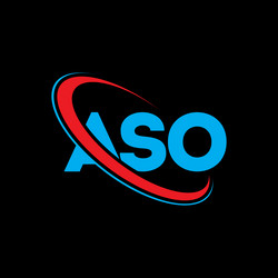 Aso logo letter design Royalty Free Vector Image