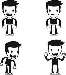 Funny cartoon helper man Royalty Free Vector Image