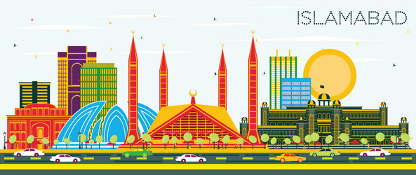 Pakistan City Skyline Royalty Free Vector Image