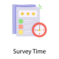 Completed survey Royalty Free Vector Image - VectorStock
