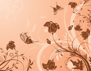 Flower design background Royalty Free Vector Image