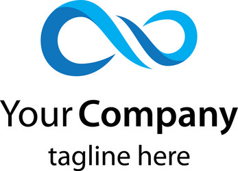 Infinity power logo template designs Royalty Free Vector