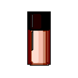 Smear foundation cream game pixel art Royalty Free Vector