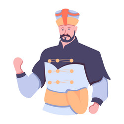 Ancient ruler Royalty Free Vector Image - VectorStock