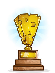 Cheese block cartoon Royalty Free Vector Image