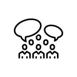 Group talk Royalty Free Vector Image - VectorStock