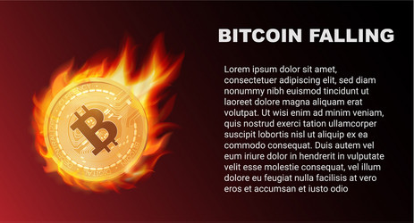 Blockchain technologybitcoin concept background Vector Image