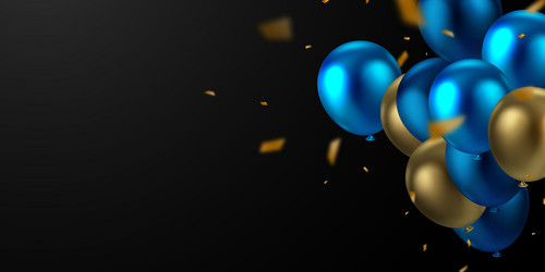 Golden ball background for party decoration Vector Image